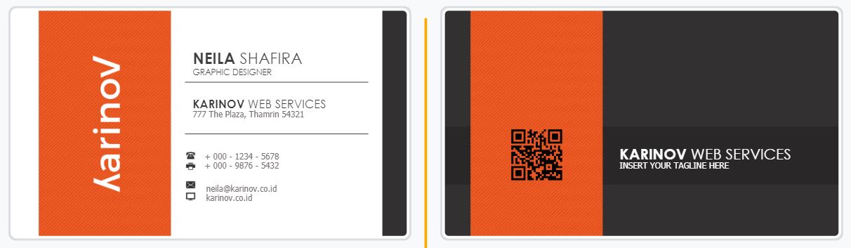 [Free Download PPTX] Kompilasi Contoh Desain Kartu Nama 2021